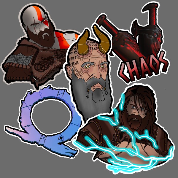 God of War Sticker - Etsy