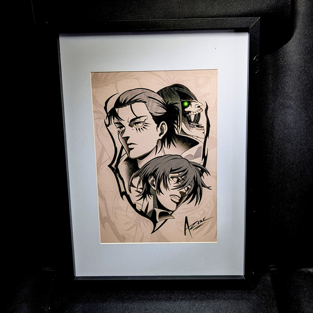 Attack on Titan AOT Print | Anime Manga | A4 Poster | Custom Fanart ...