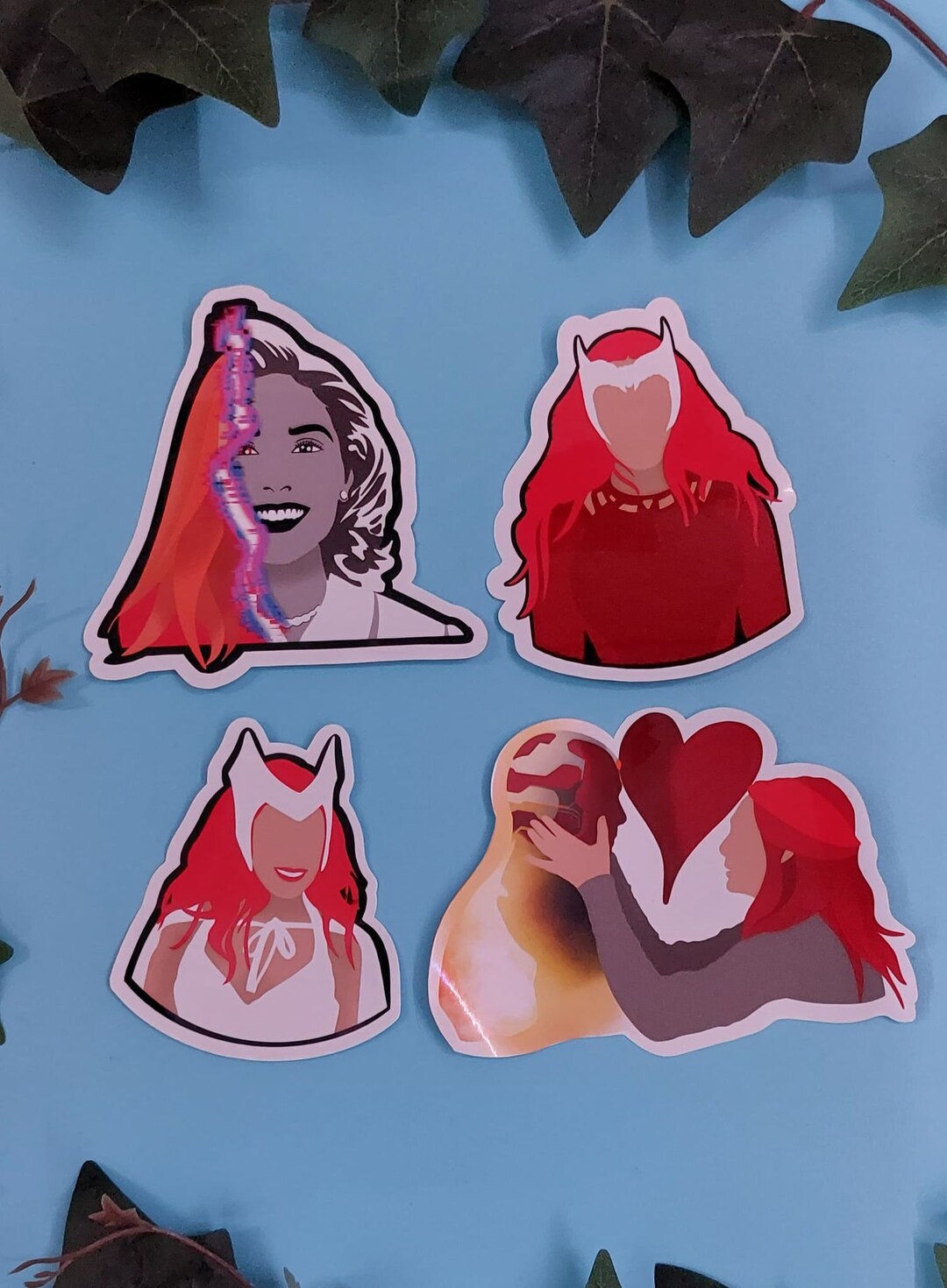 Wandavision Sticker Pack 4 Pack Custom Artwork Removable - Etsy