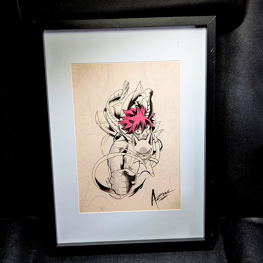 Natsu Fairytale Anime Manga Poster A4 Print Custom Fanart - Etsy