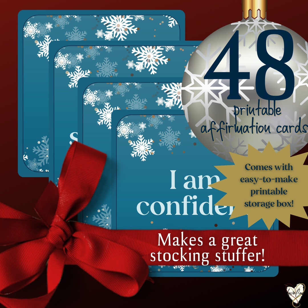 Printable Winter Affirmation Cards for Kids | Positivity | Holiday ...