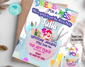 Dress for Mess Party Invite - Etsy