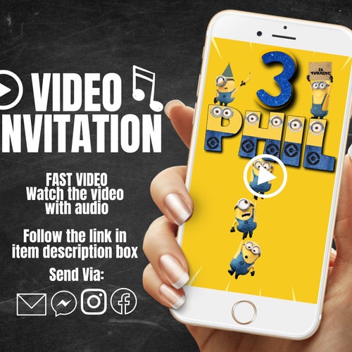 Animated Video Invitationanimated Invitation for Any - Etsy