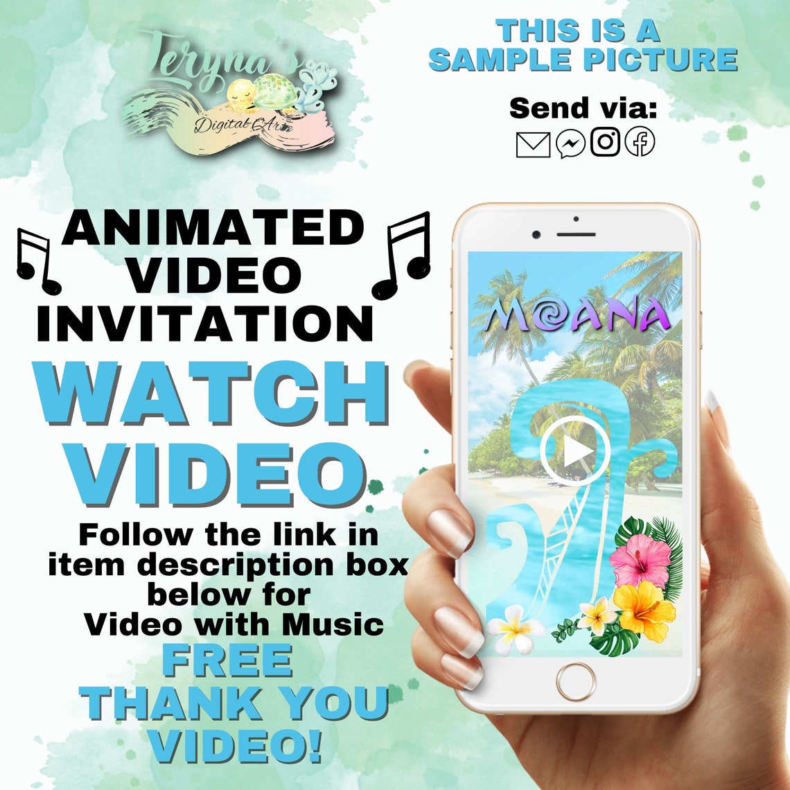 Animated Invitation Birthday Video Invitationbirthday - Etsy