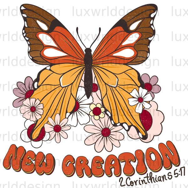 New Creation Butterfly Png - Etsy