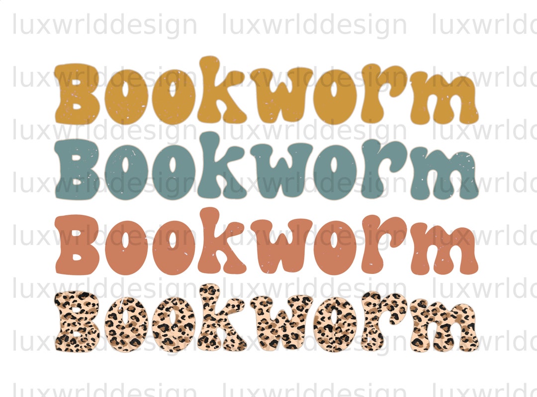 Bookworm PNG | Reading Png | Book Lover Png | Sublimation Design ...