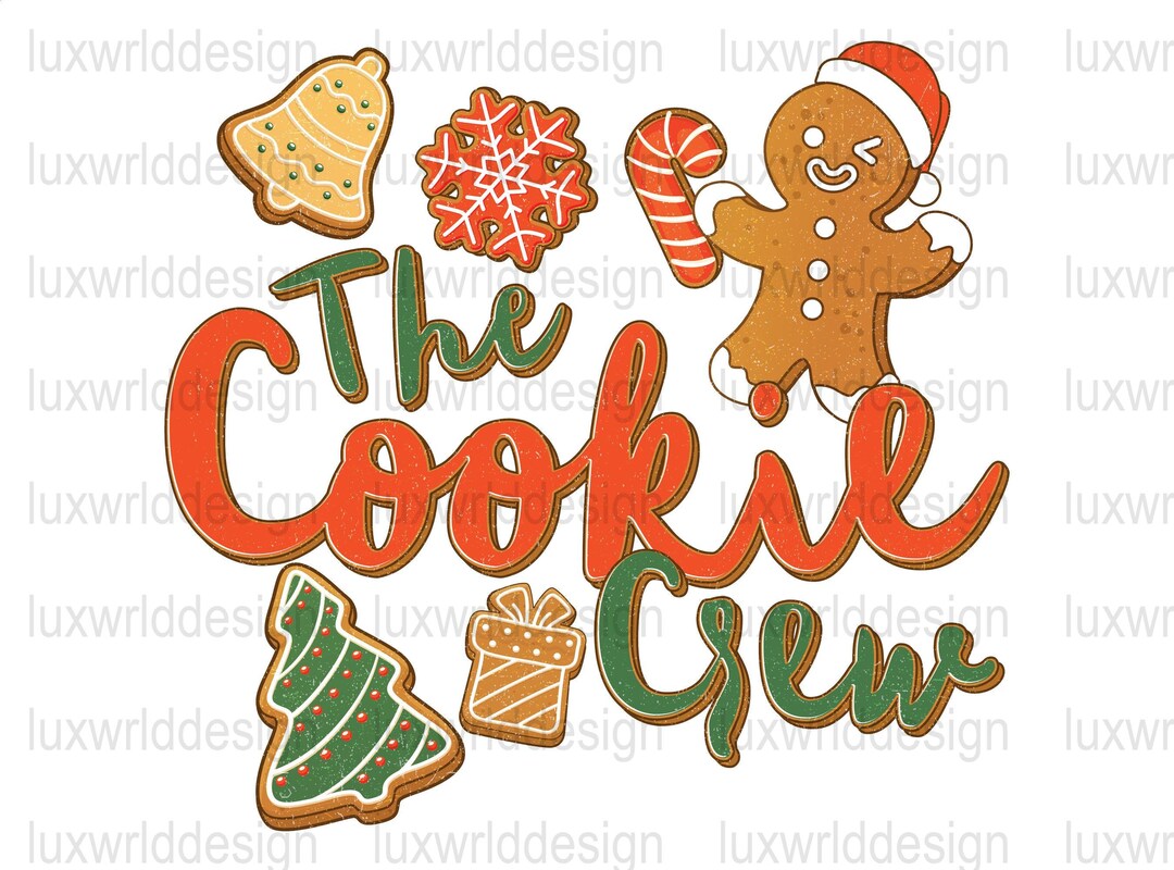 The Cookie Crew PNG | Gingerbread Png | Merry Christmas Png | Christmas ...
