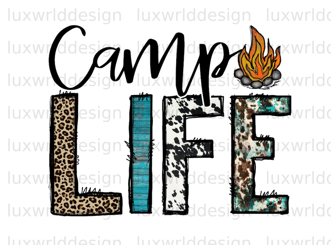 Camp Life PNG | Camping Png | Western Png | Sublimation Design ...