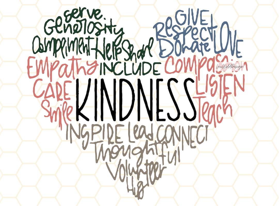 Kindness Heart PNG | Kindness Png | Be Kind | Sublimation Design ...