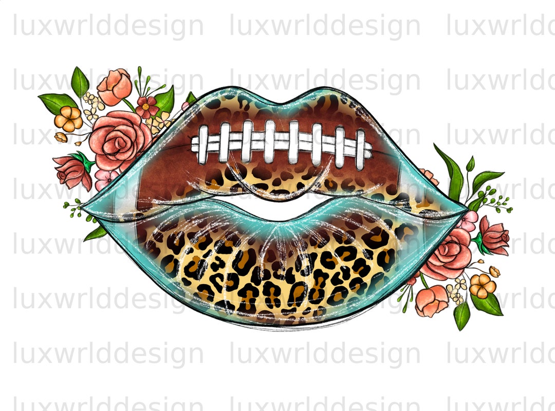 Football Lips PNG | Football Png | Football Game | Football Sublimation ...