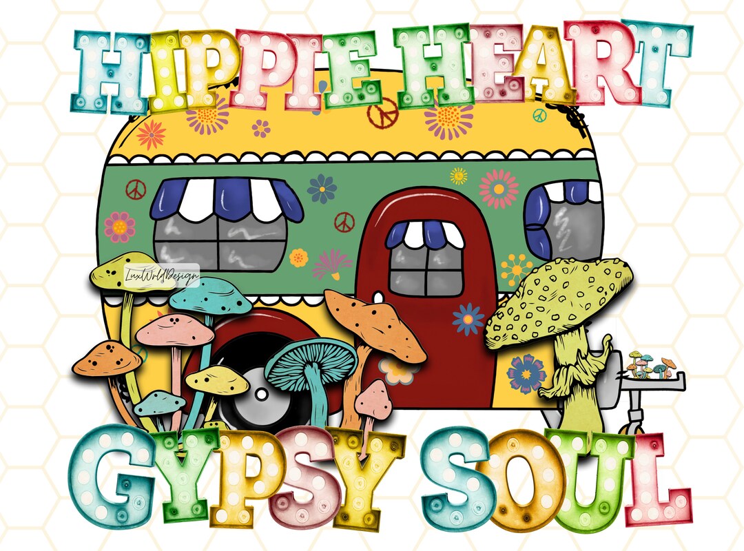 Hippie Heart Gypsy Soul PNG | Hippie Png | Hippie Soul Png ...