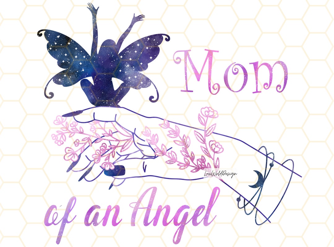Mom of an Angel PNG | Mama Png | Mom Png | Mother's Day Png | Mom Life ...
