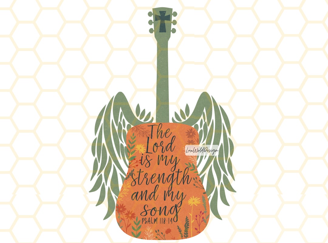 The Lord is My Strength and My Song PNG Faith Clipart Bible Verse Png ...