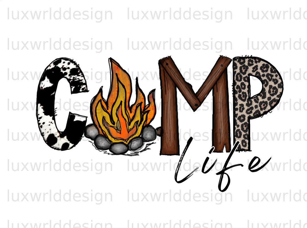 Camp Life PNG Camping Png Western Png Sublimation Design Digital Design ...