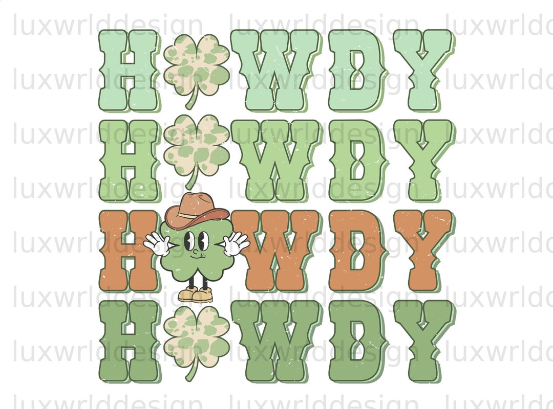Howdy PNG | St. Patrick's Day Png | St Patricks Png | Sublimation ...