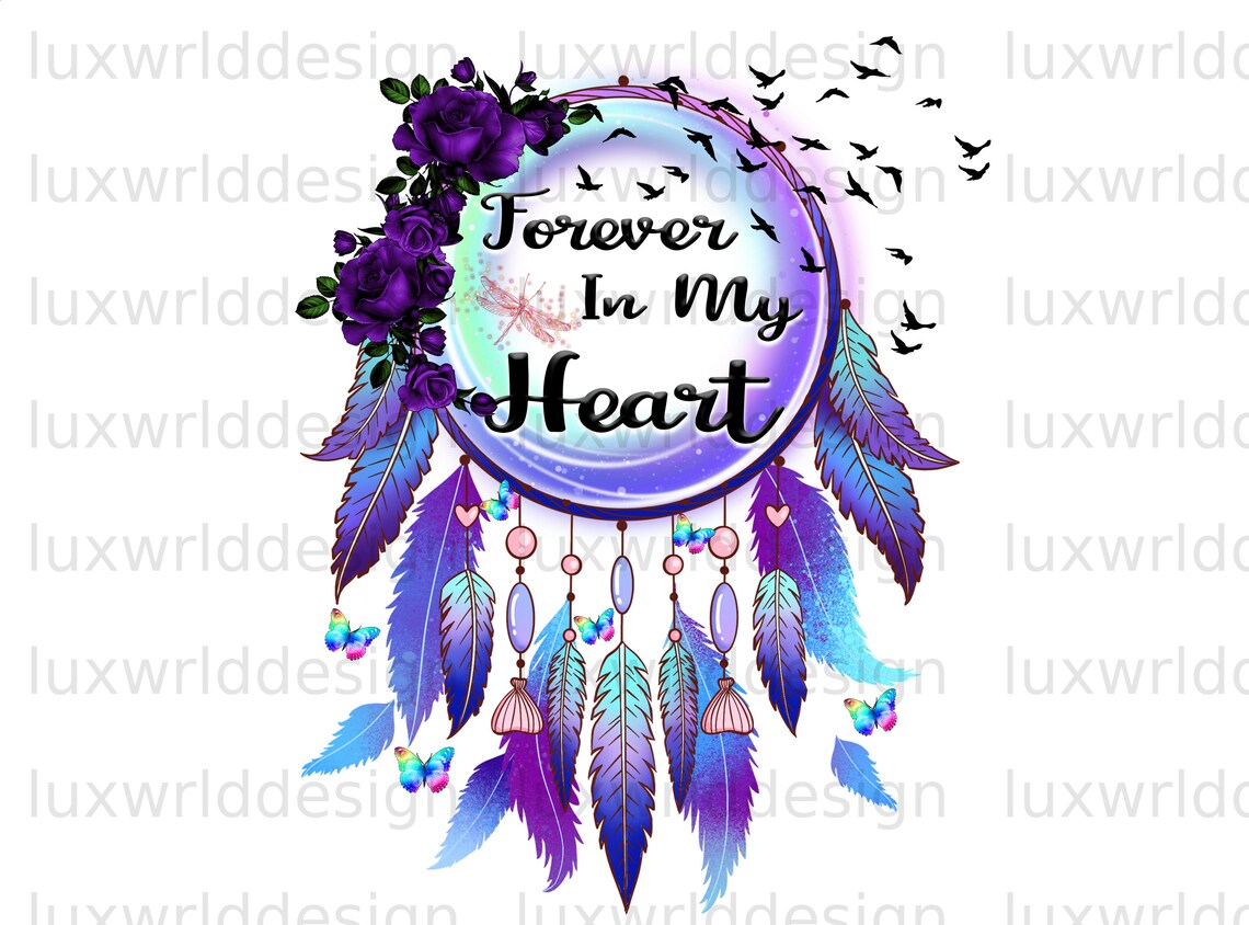 Forever in My Heart PNG Memorial Png in Memory of Png - Etsy