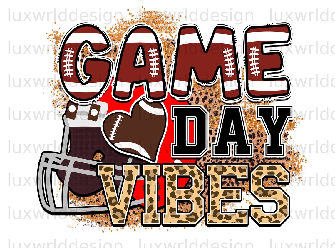 Game Day Vibes PNG Football Png Football Game Png - Etsy
