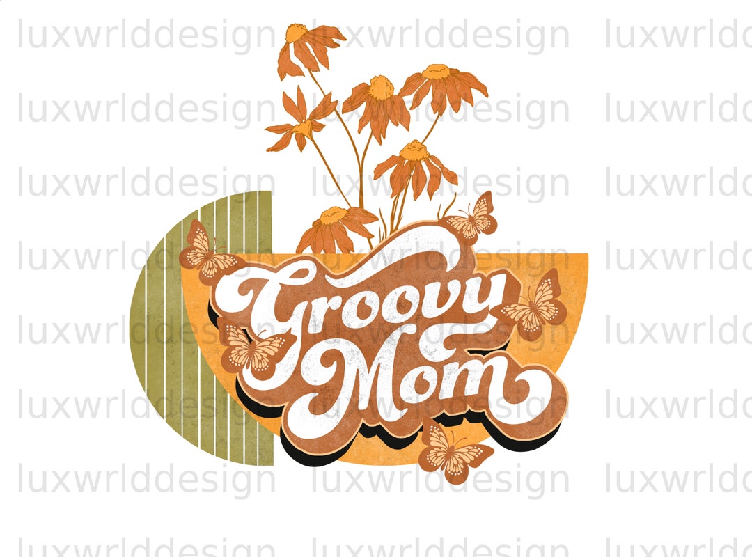 Groovy Mom Retro PNG | Mama Png | Mother's Day Png | Sublimation Design ...
