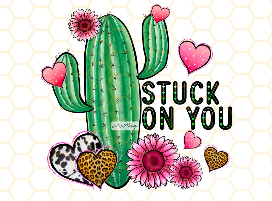 Stuck on You PNG | Valentines Day Png | Valentine's Day Design ...