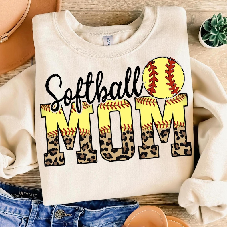 Leopard Softball Mom PNG: Sublimation Design (digital Download) - Etsy ...