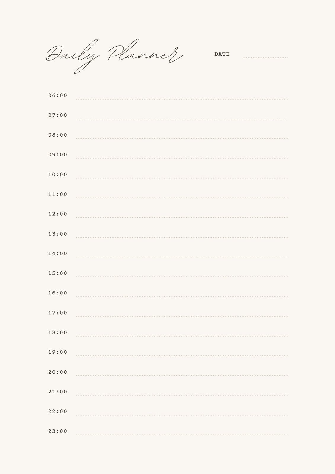 Time Table Template | Time Table | Weekly Calendar - Etsy