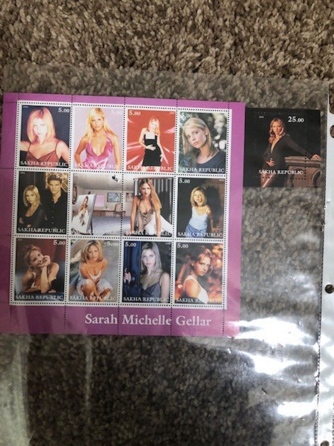 Sarah Michelle Gellar Postage Stamps Mint From Buffy the Vampire Slayer ...