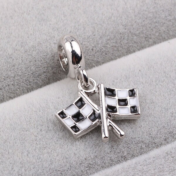 Checkered Flag Charm - Etsy