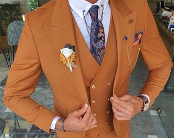 Slim Fit Copper Suit - Etsy