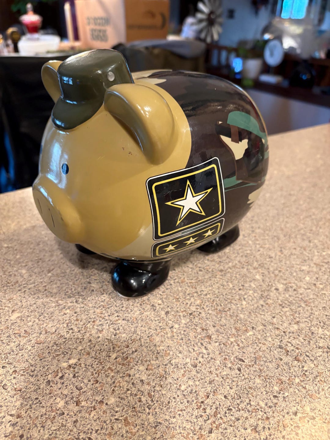 Military Army Piggy Bank as is Missing Plug - Etsy