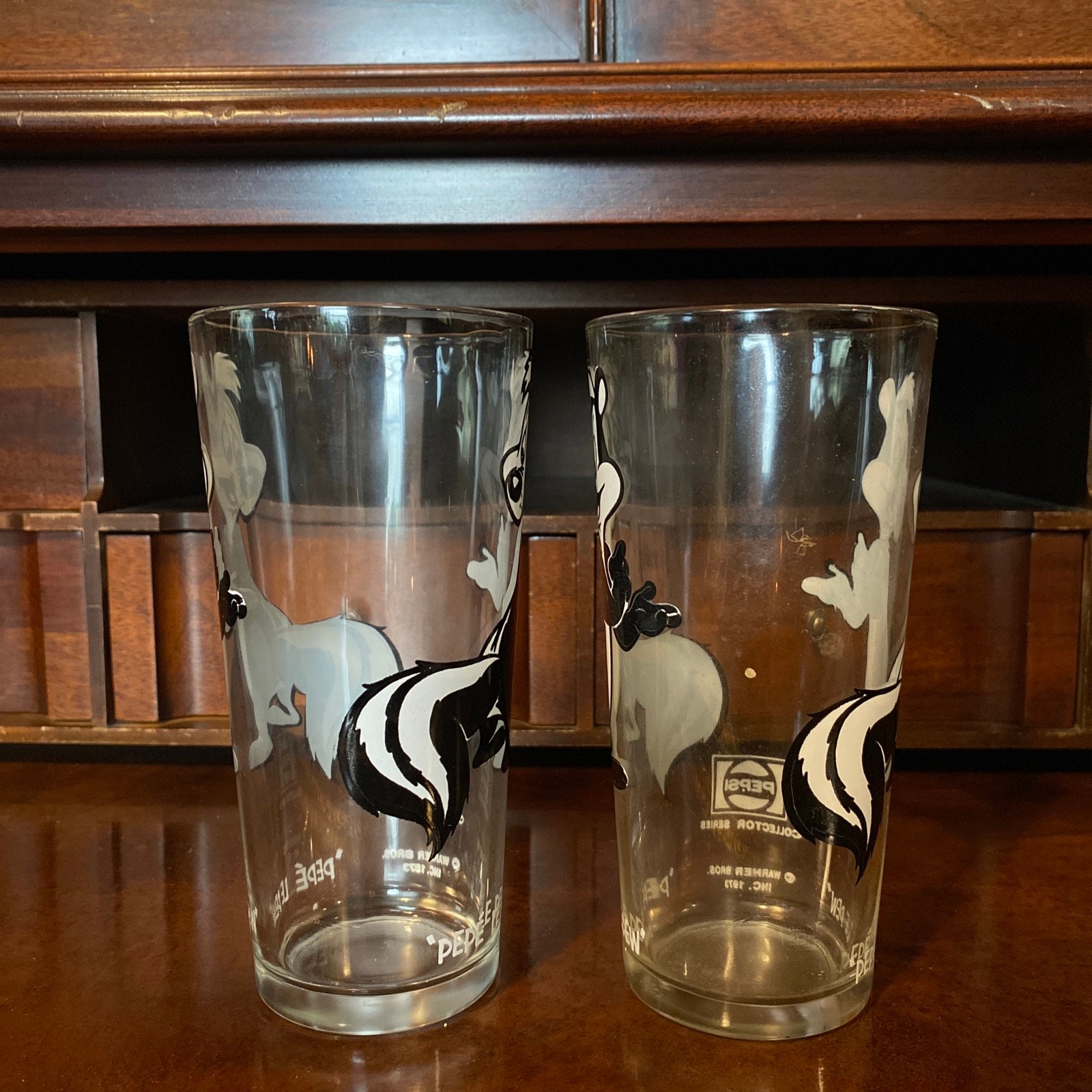 Vintage 1973 PEPE LE PEW Pepsi Glass Collector Series Warner - Etsy