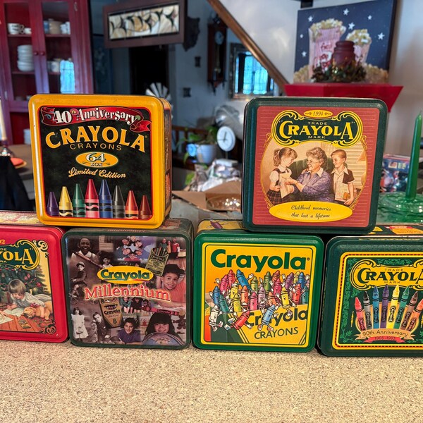 Crayola Crayon Tin - Etsy
