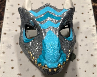 Dino Mask Furry Moving Jaw - Etsy