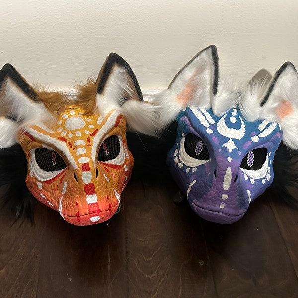 Dino Mask Cheap With Ears - Etsy