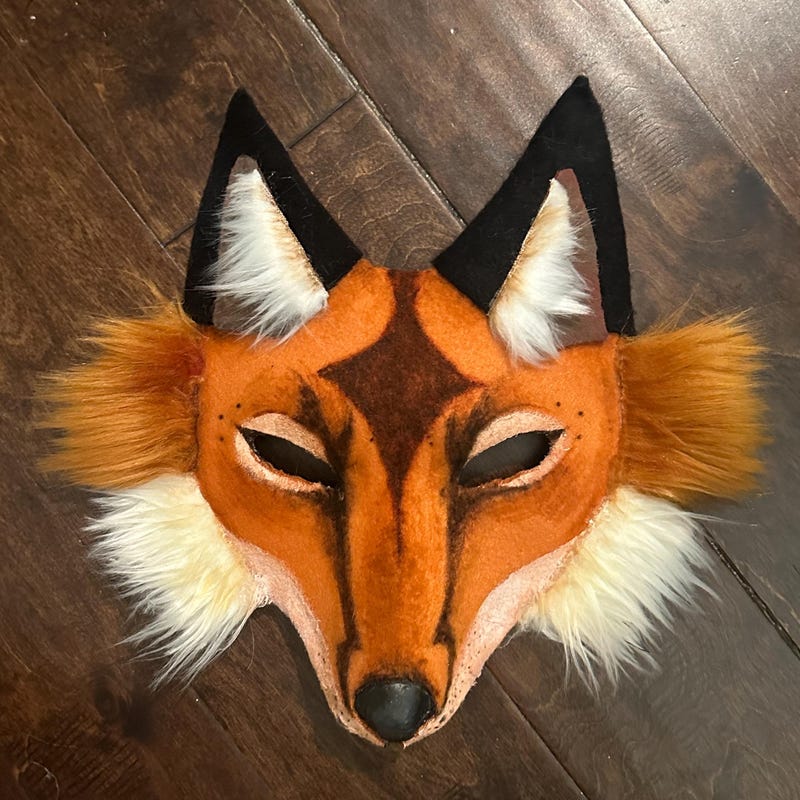 Red Fox Mask - Etsy