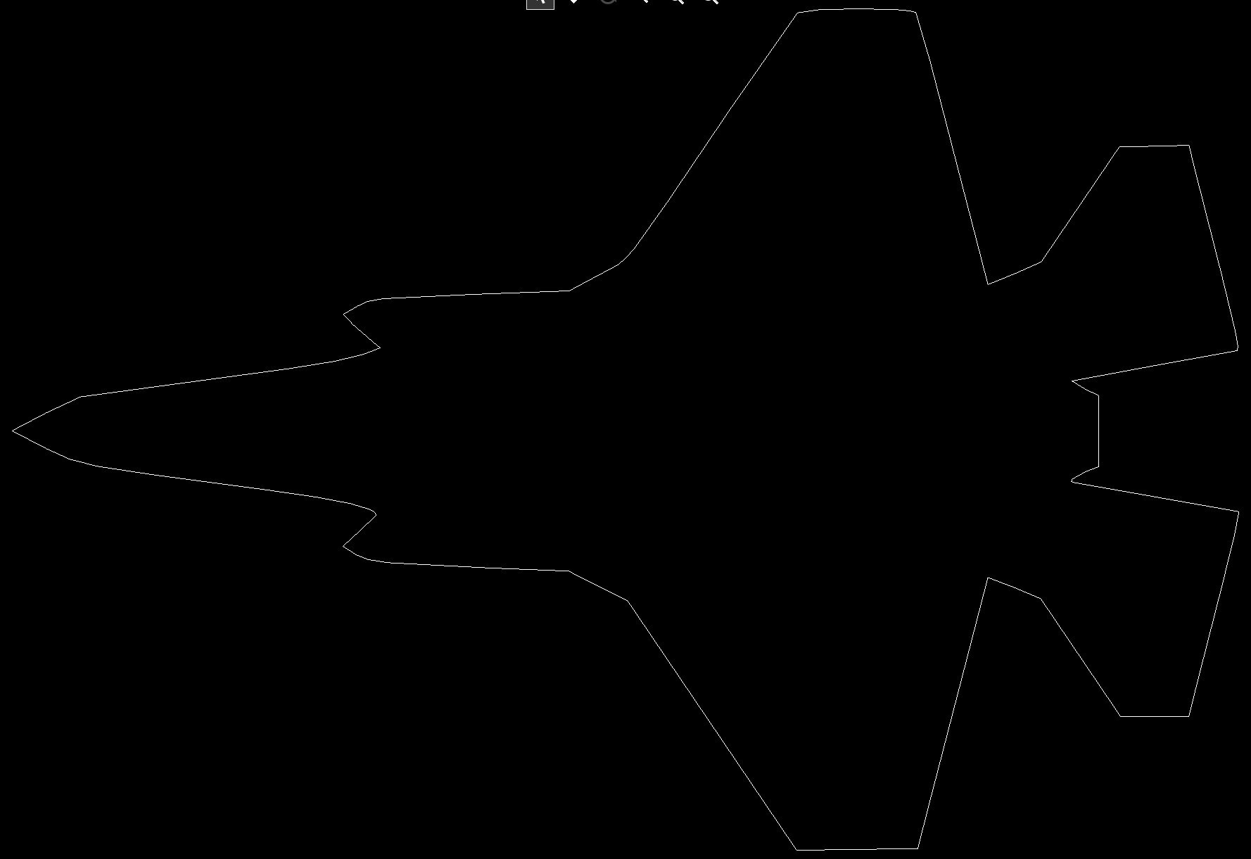 F-35 Lightning II planform DXF File for 3D Printers and | Etsy
