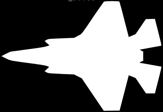 F-35 Lightning II planform DXF File for 3D Printers and | Etsy