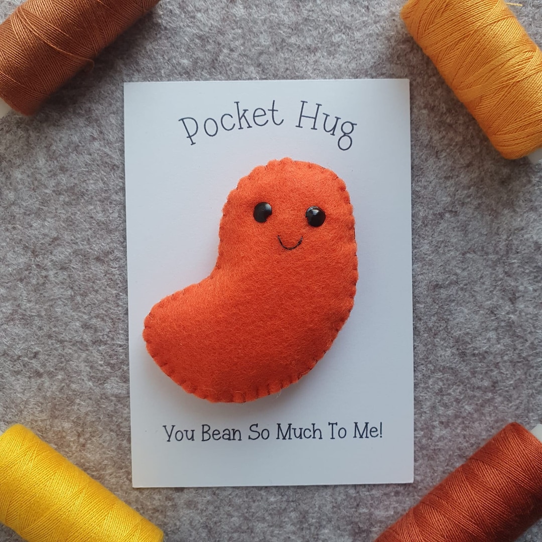 Baked Beans Pocket Hug, Anniversary Keepsake Gift, Thinking of You Gift ...