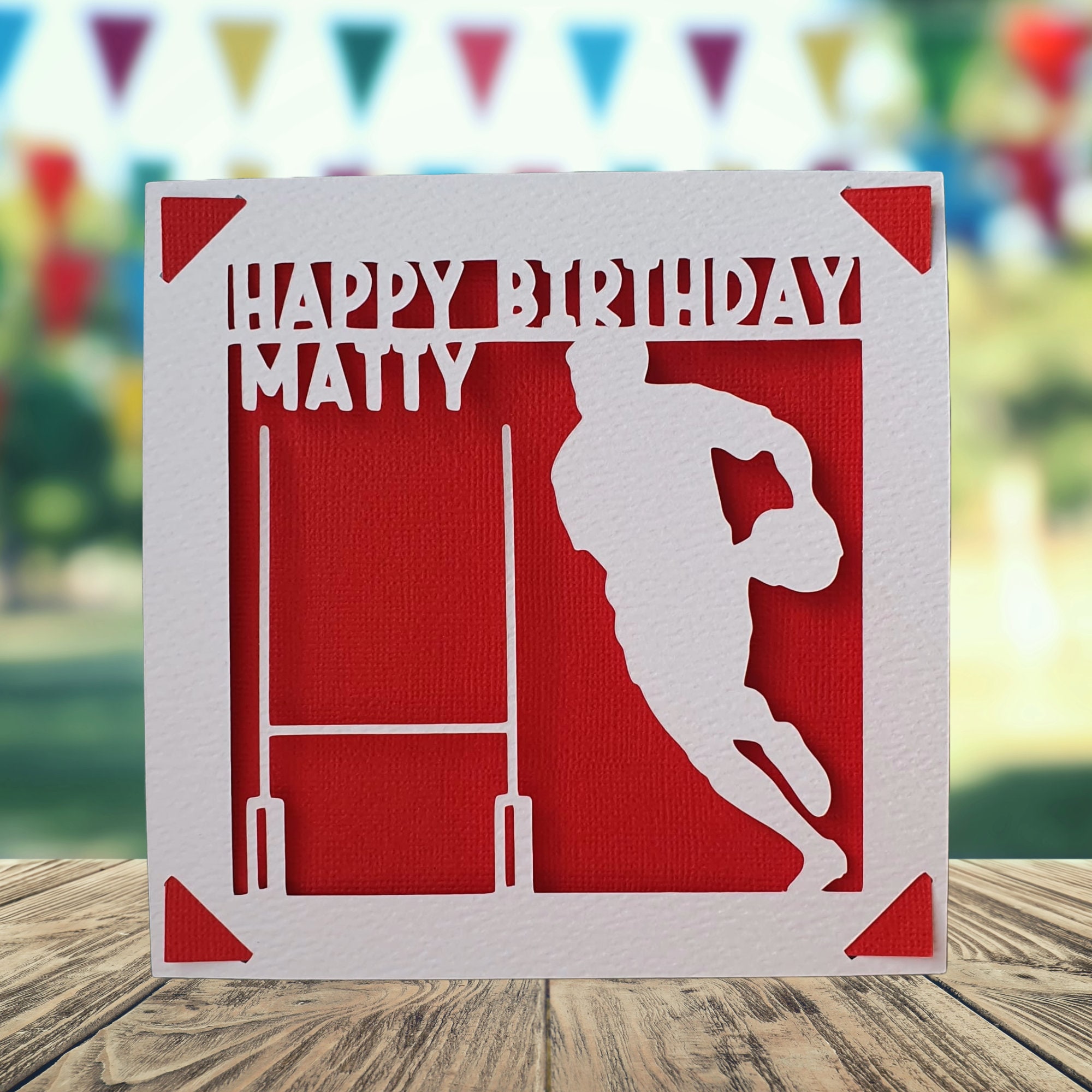 Birthday Card for Rugby Player, Rugby Happy Birthday Personalised ...