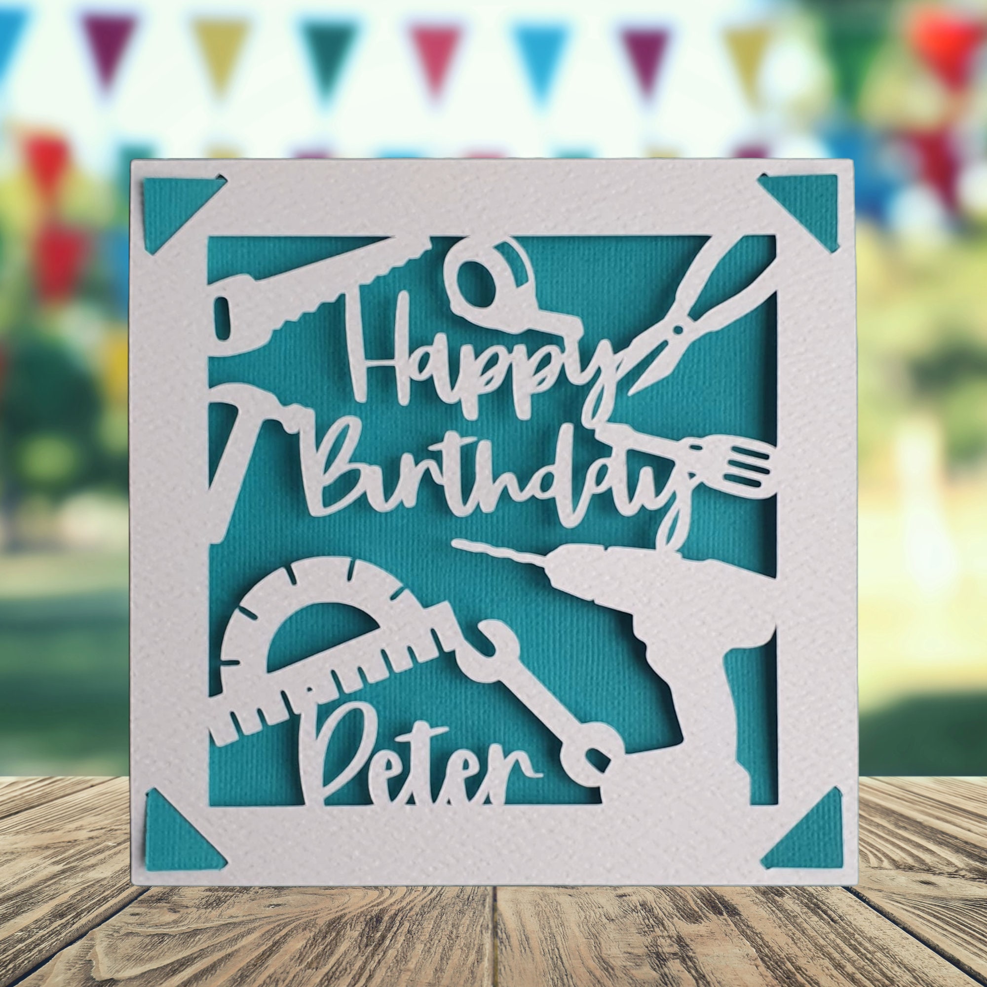 DIY Themed Birthday Card, Personalised Birthday Card for Handyman ...