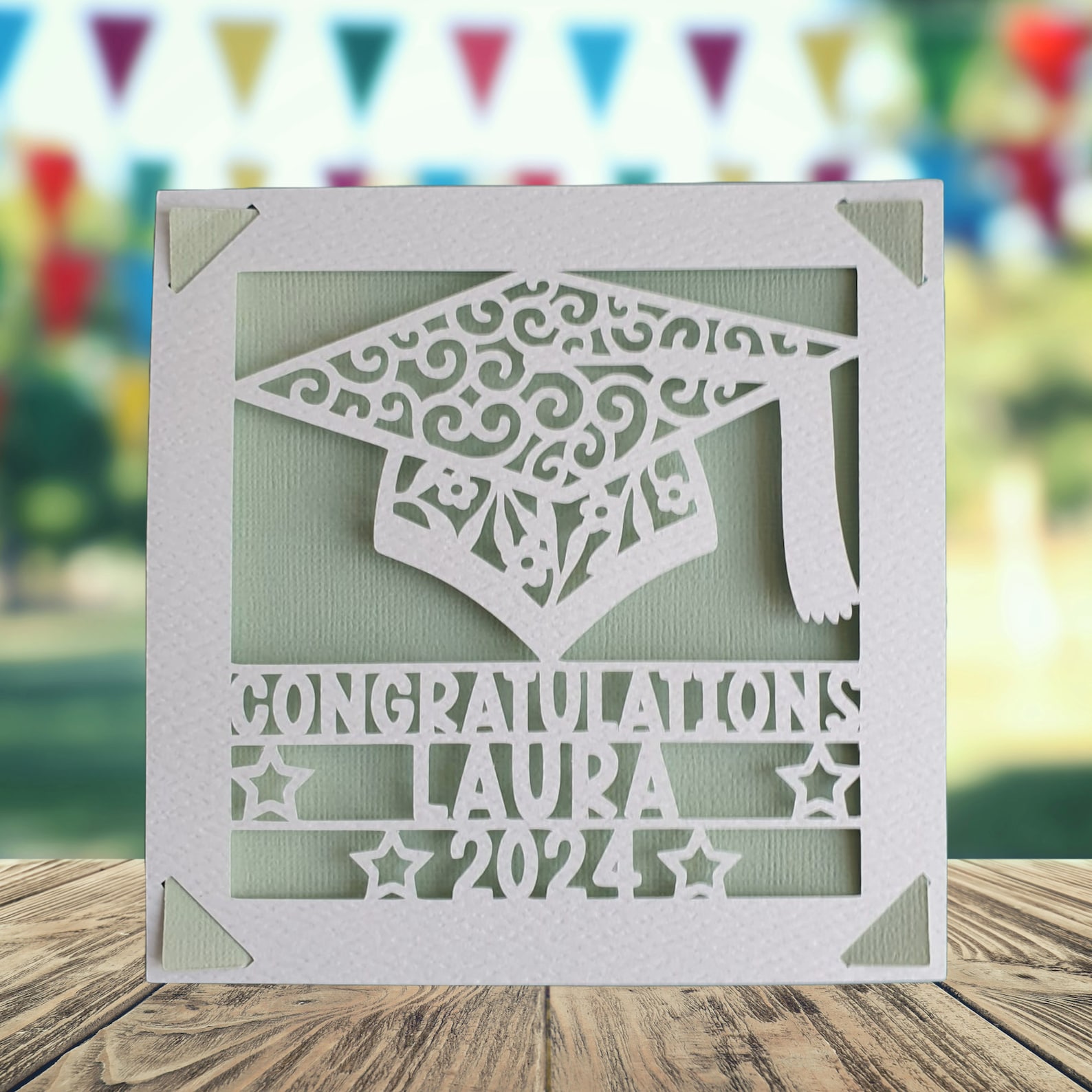 Personalised Graduation Card, Well Done Papercut Card, University Student Congratulations Card ...