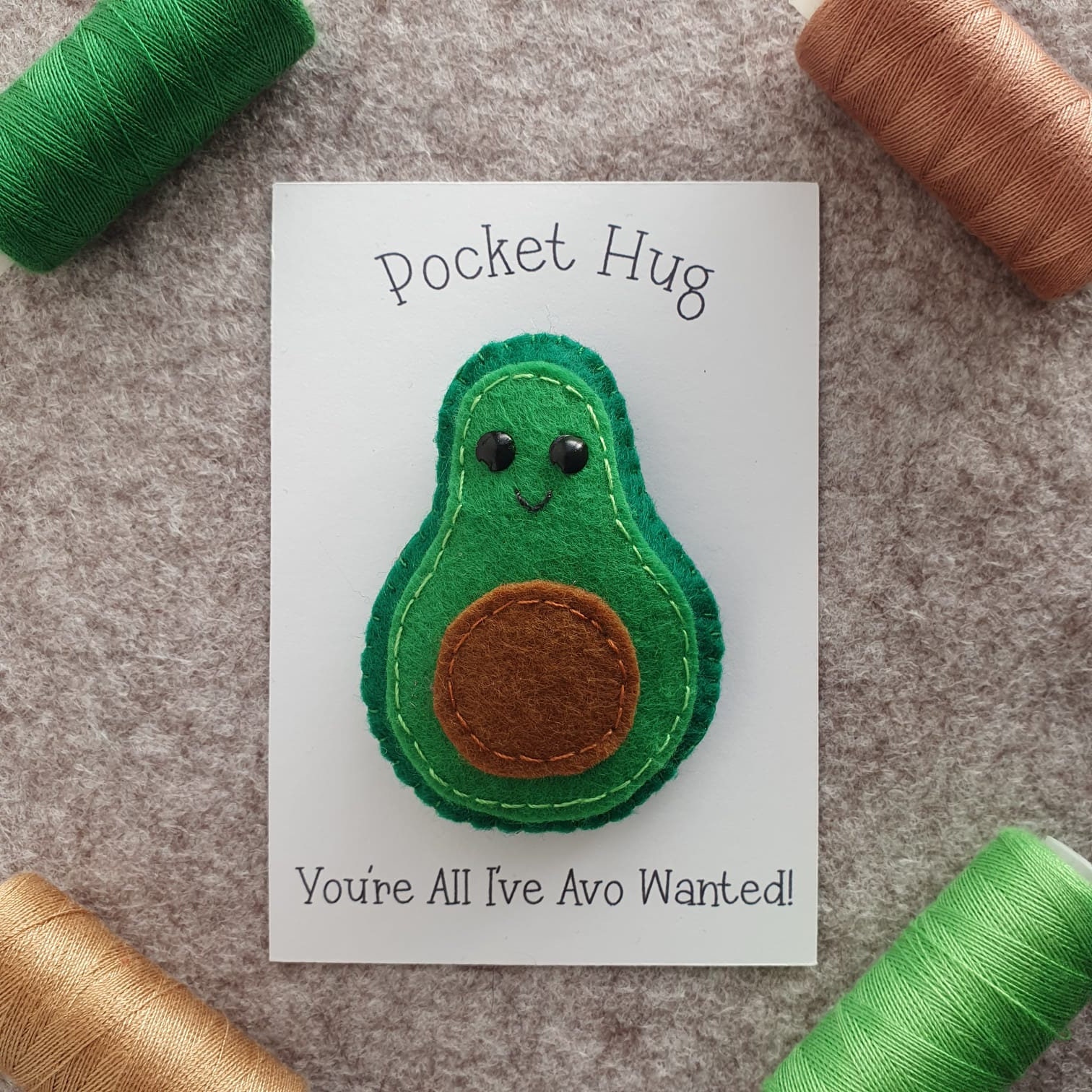 Avocado Pocket Hug, Anniversary Keepsake Gift, Valentines Gift for ...