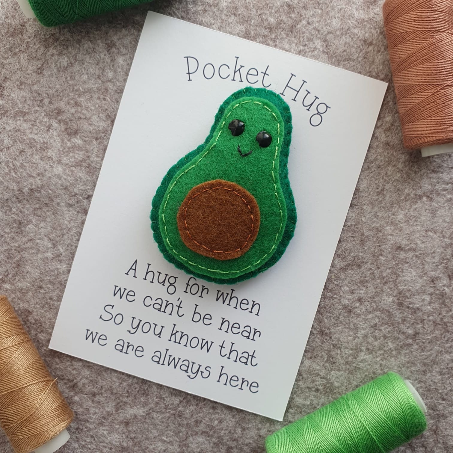 Avocado Pocket Hug, Anniversary Keepsake Gift, Valentines Gift for ...