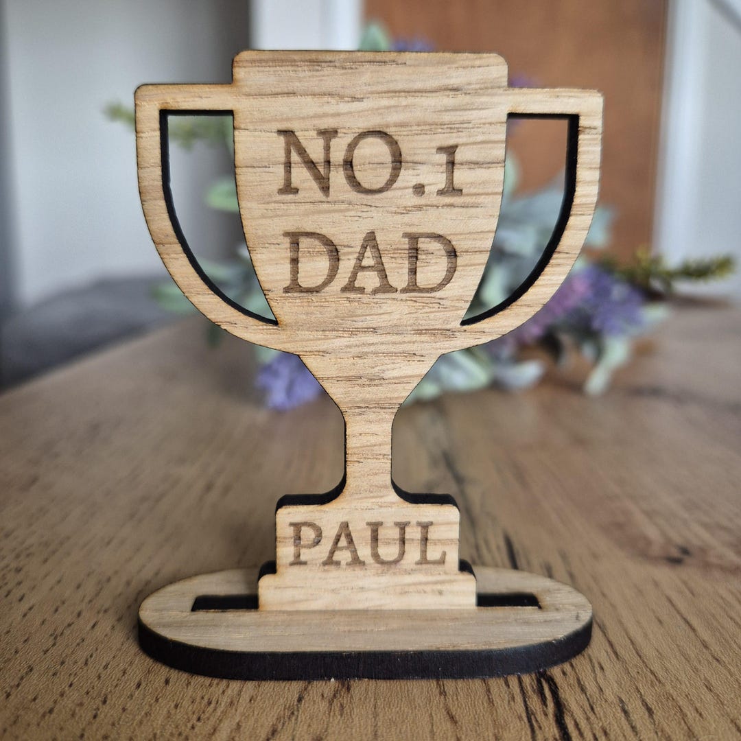 Fathers Day Trophy, No 1 Dad Gift, Best Dad Trophy, Gift for Dad for ...