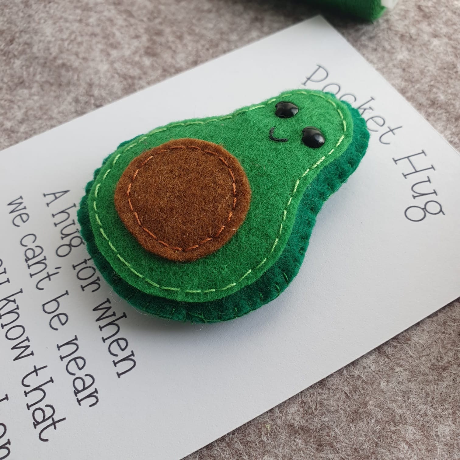 Avocado Pocket Hug, Anniversary Keepsake Gift, Valentines Gift for ...