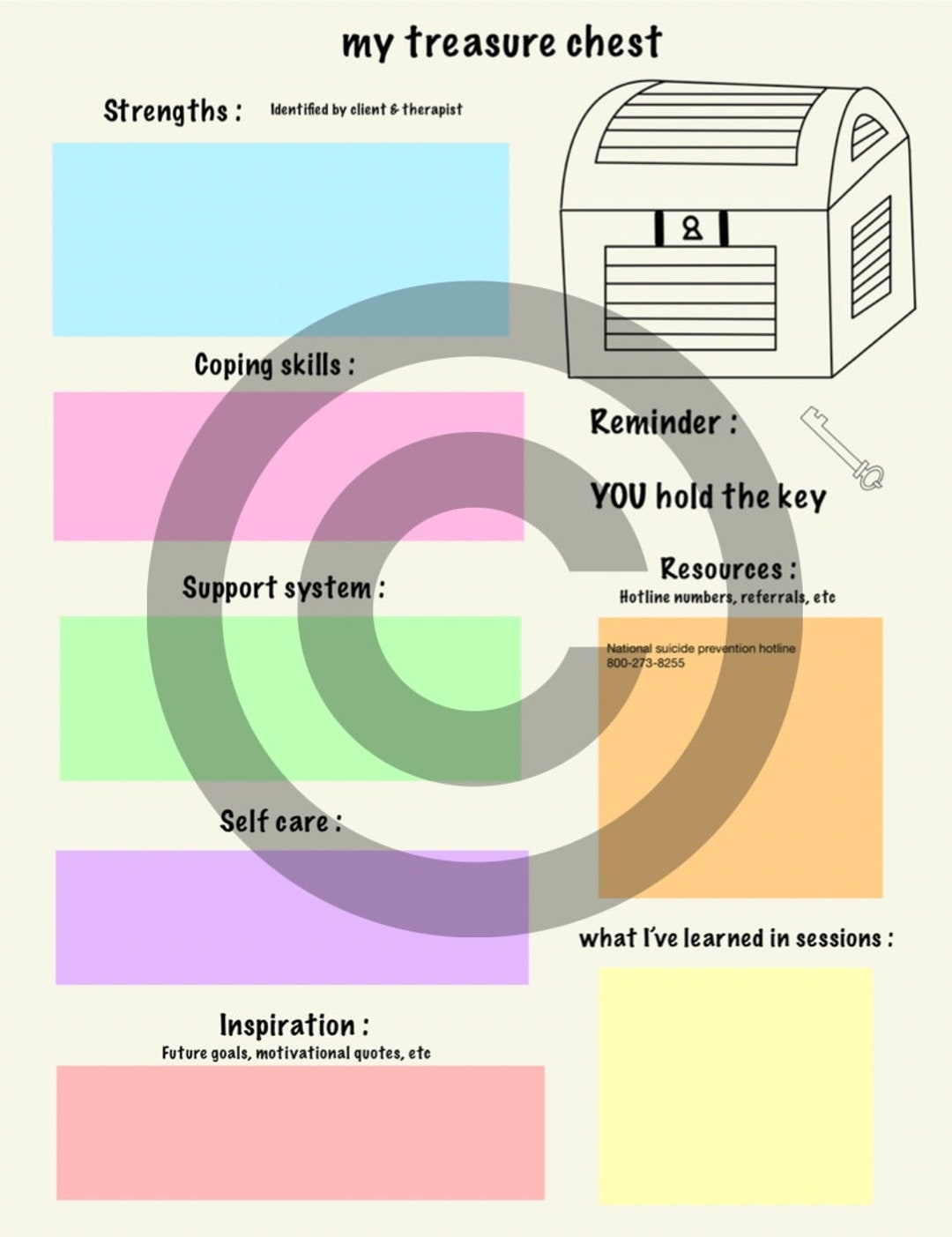 Treasure Chest Termination Activity - Etsy