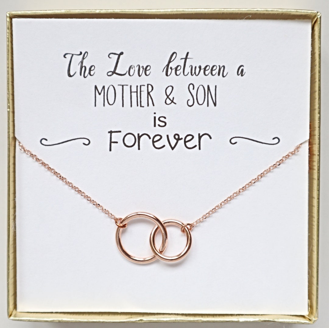 Mothers Day From Son Jewelry Gift Boxed Necklace Linked Eternity ...