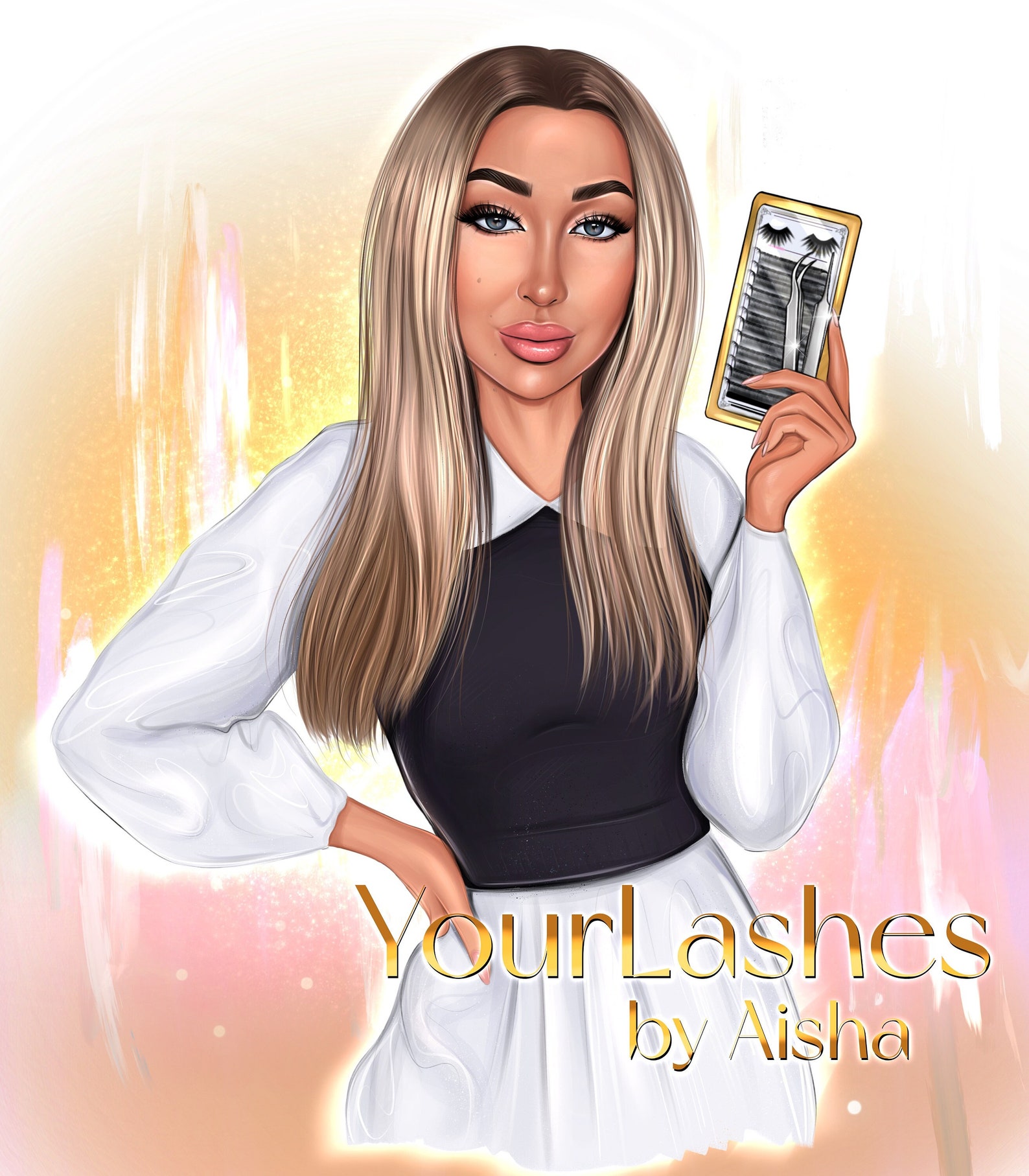 Lash Maker Logo, Lash Artist Logo, Portrait Logo, Eyelashes Logo ...