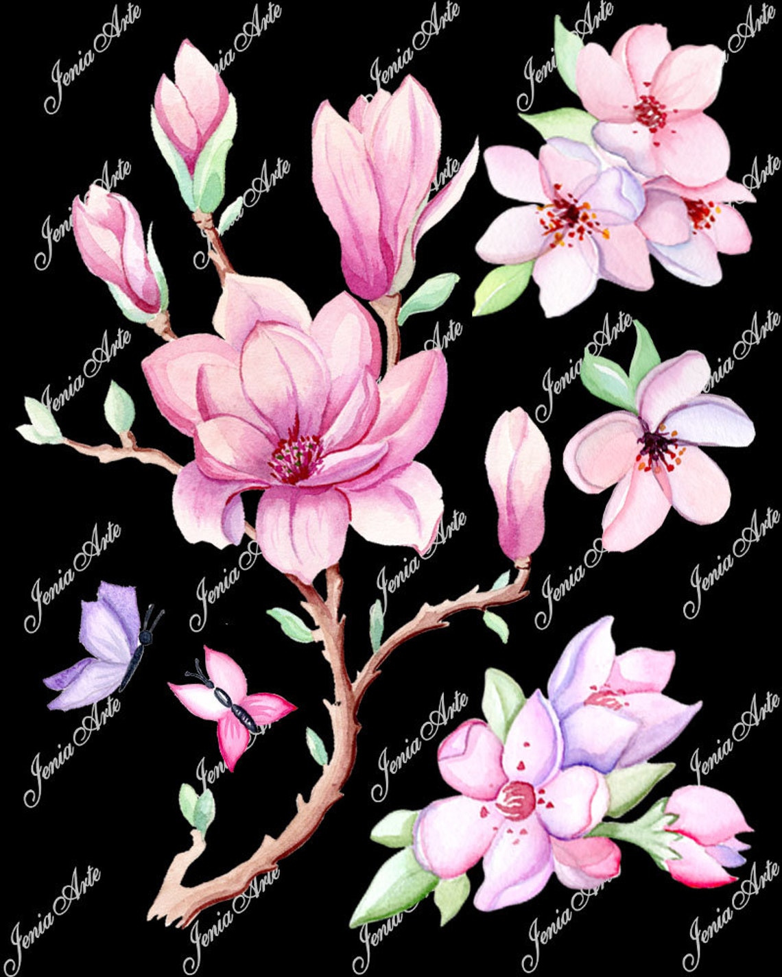 Watercolor Easter Clipart, Watercolor Spring Clipart, Eggs Clipart ...