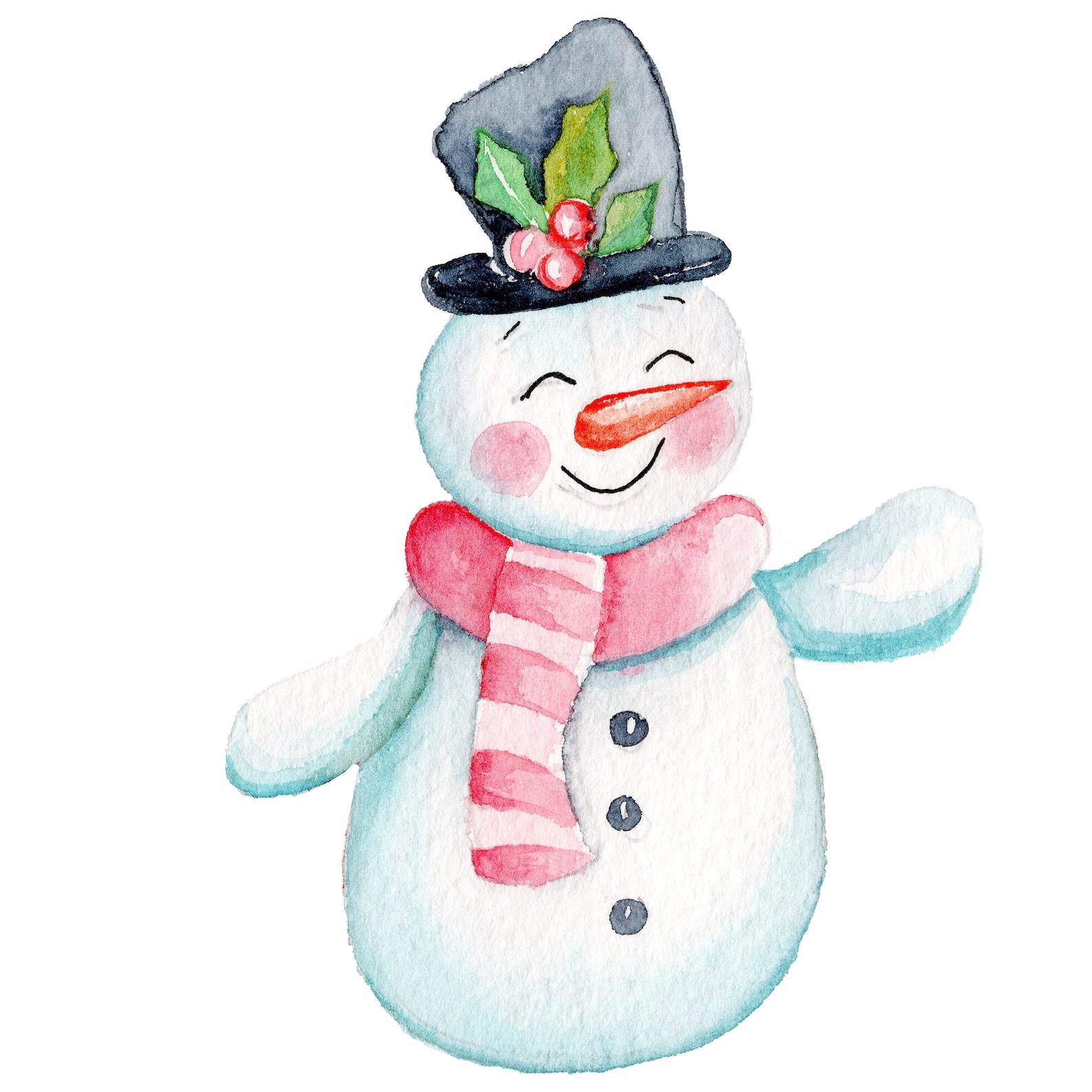 Winter Rainbow Clipart, Watercolor Rianbow Clipart, Sky Clipart, Snow ...