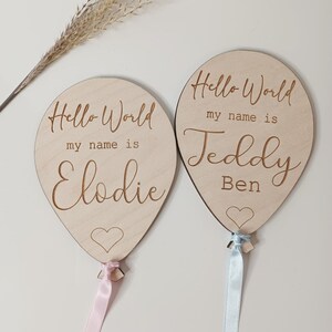 Personalised Baby Arrival Sign | Hello World | Welcome to the World ...